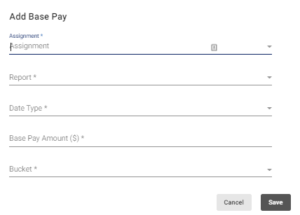 Adding a New Base Pay