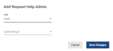 Manage Request Help Admins